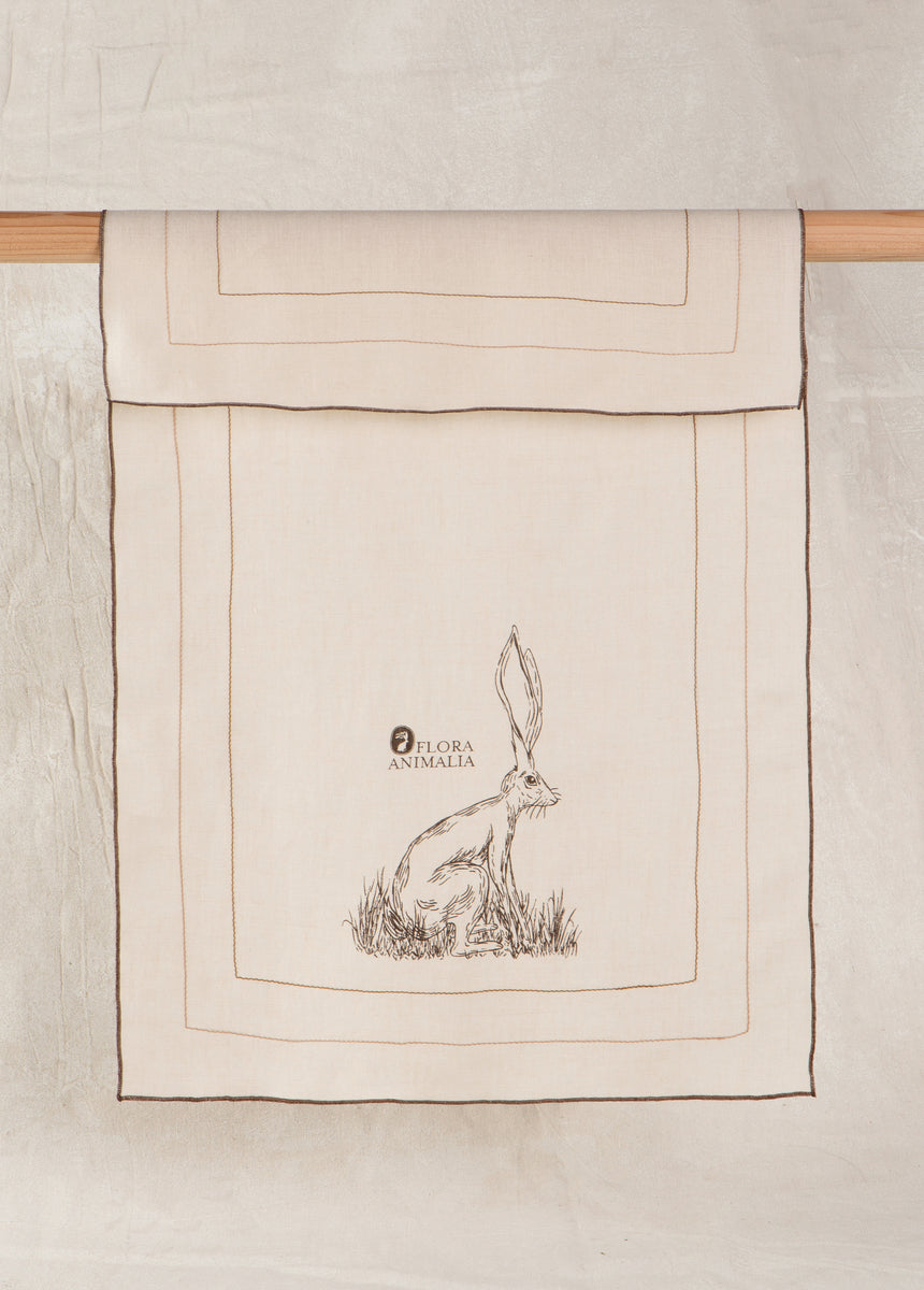 Hare Tea Towel | FLORA ANIMALIA